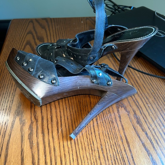 Jessica Simpson | Shoes | Jessica Simpson Platforms Size Black And Wood ...